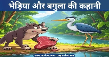The Wolf and the Heron Story In Hindi | भेड़िया और बगुला की कहानी